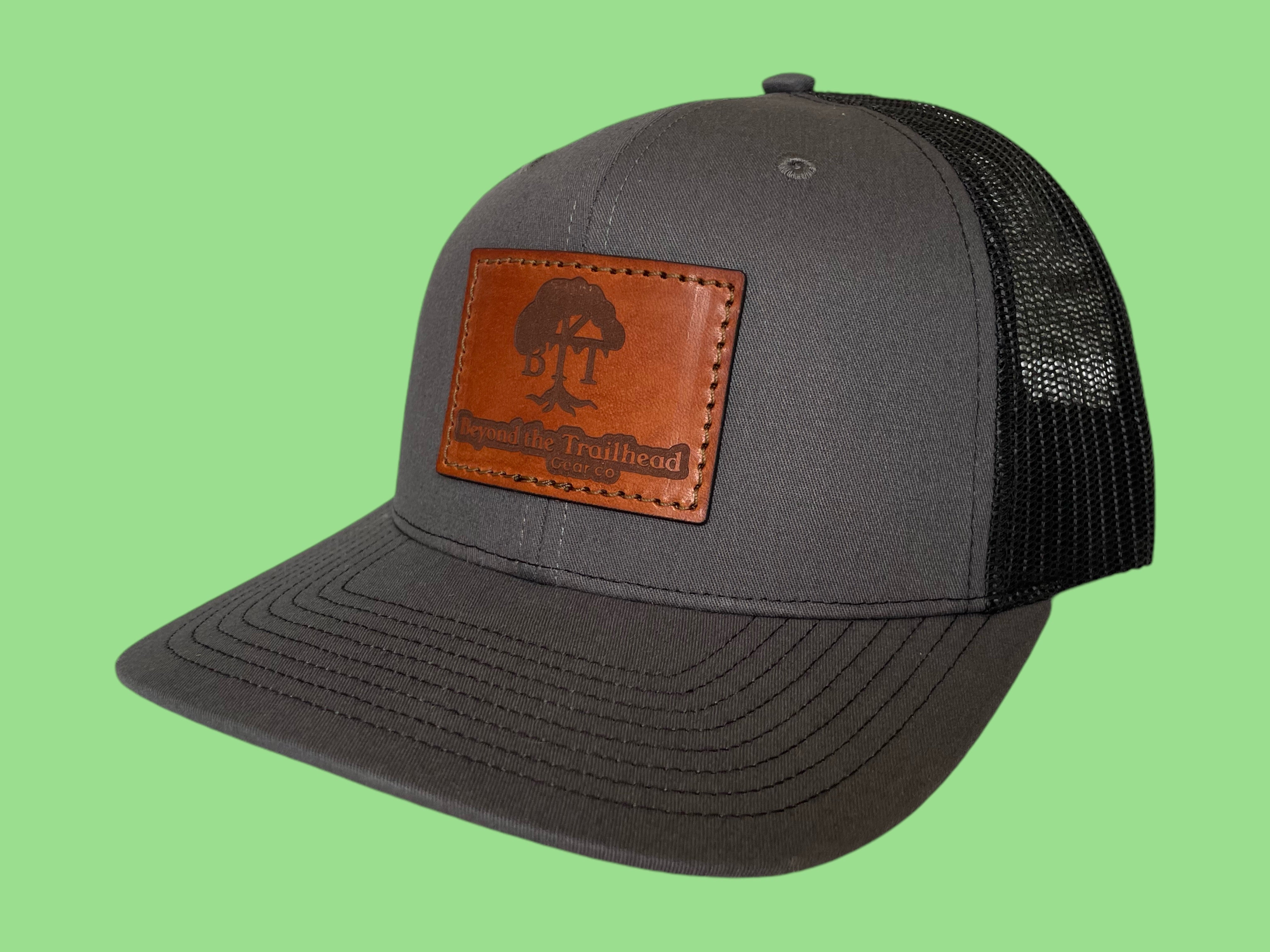 Beyond the Trailhead™ Logo Trucker Hat | Charcoal/Black – Beyond the ...